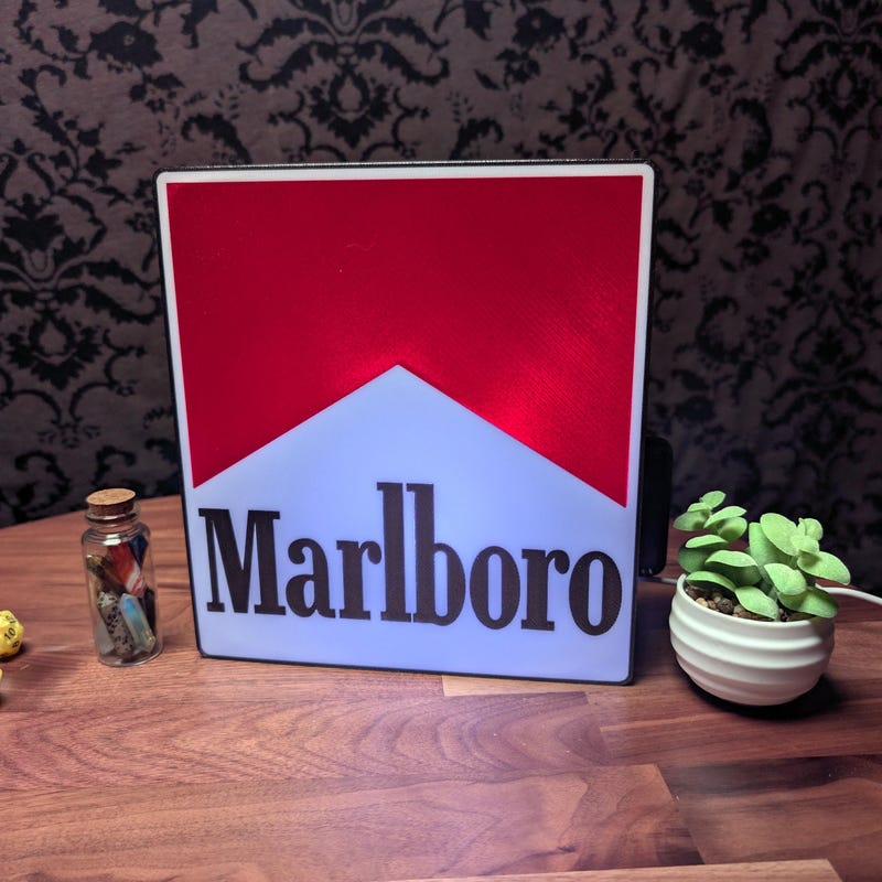 Marlboro Cigarette Lamp - Etsy
