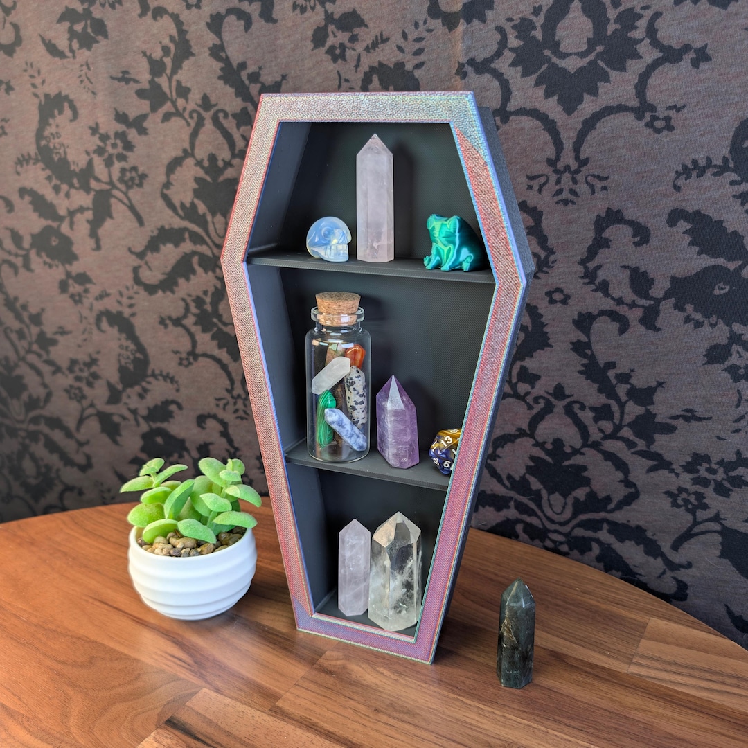Coffin Trinket Shelf and Desk Organizer - Etsy