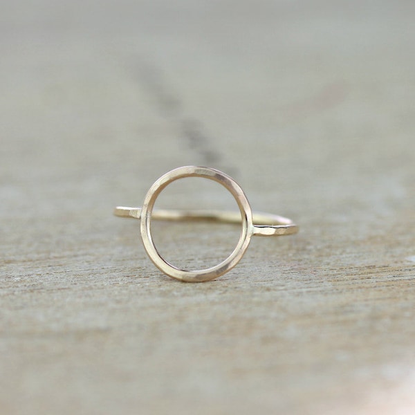 Silver Circle Ring - Etsy