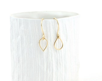 Gold Droplet Earrings - Etsy
