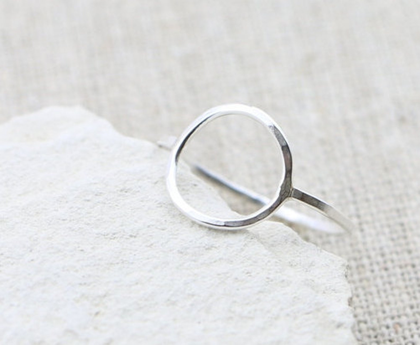 Karma Circle Ring in Sterling Silver - Etsy