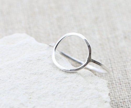 Karma Circle Ring in Sterling Silver | Etsy