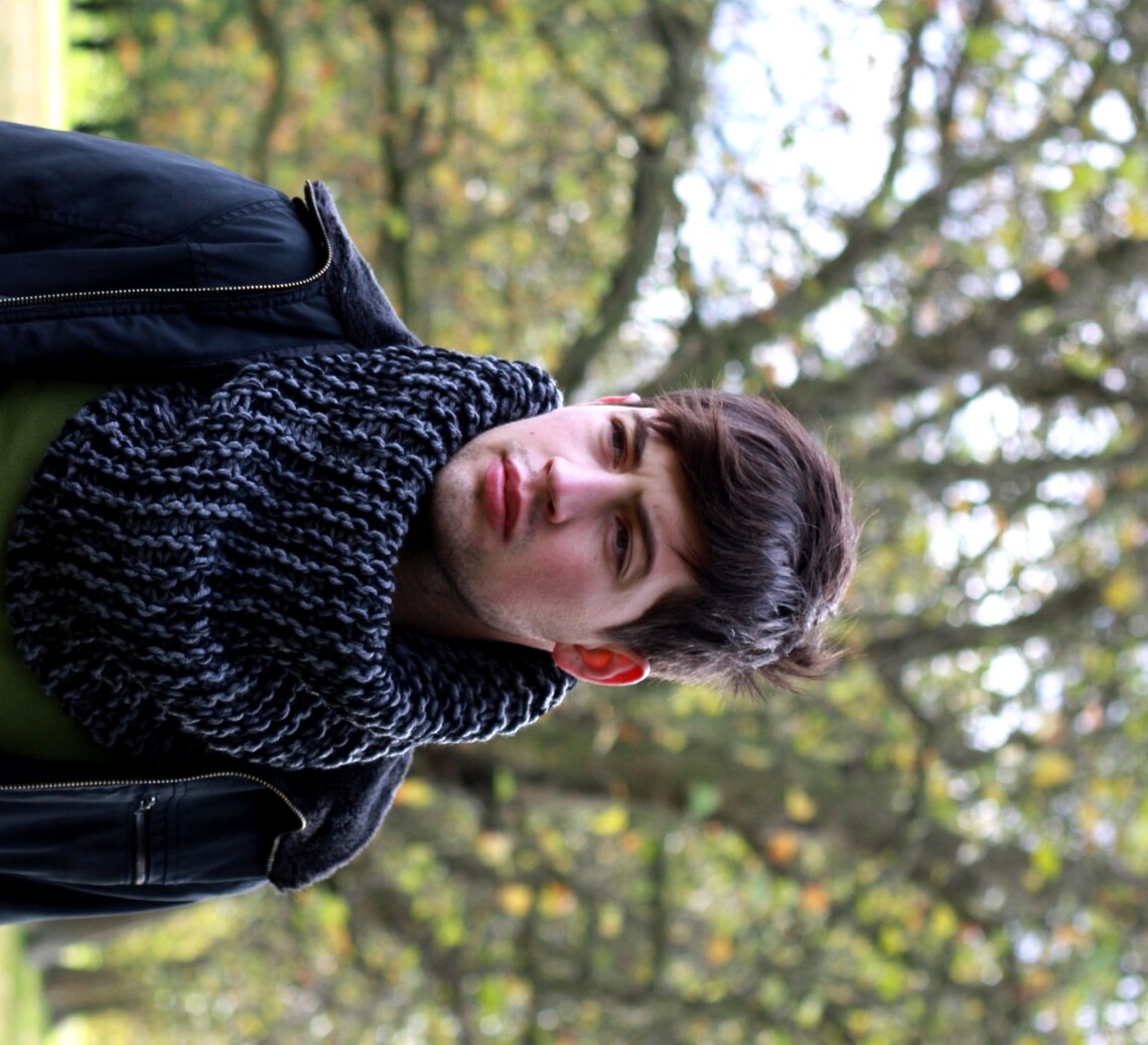 Men's Chunky Cowl Men's Scarf Men's Snood Hand Knit Cowl Neck Scarf ...