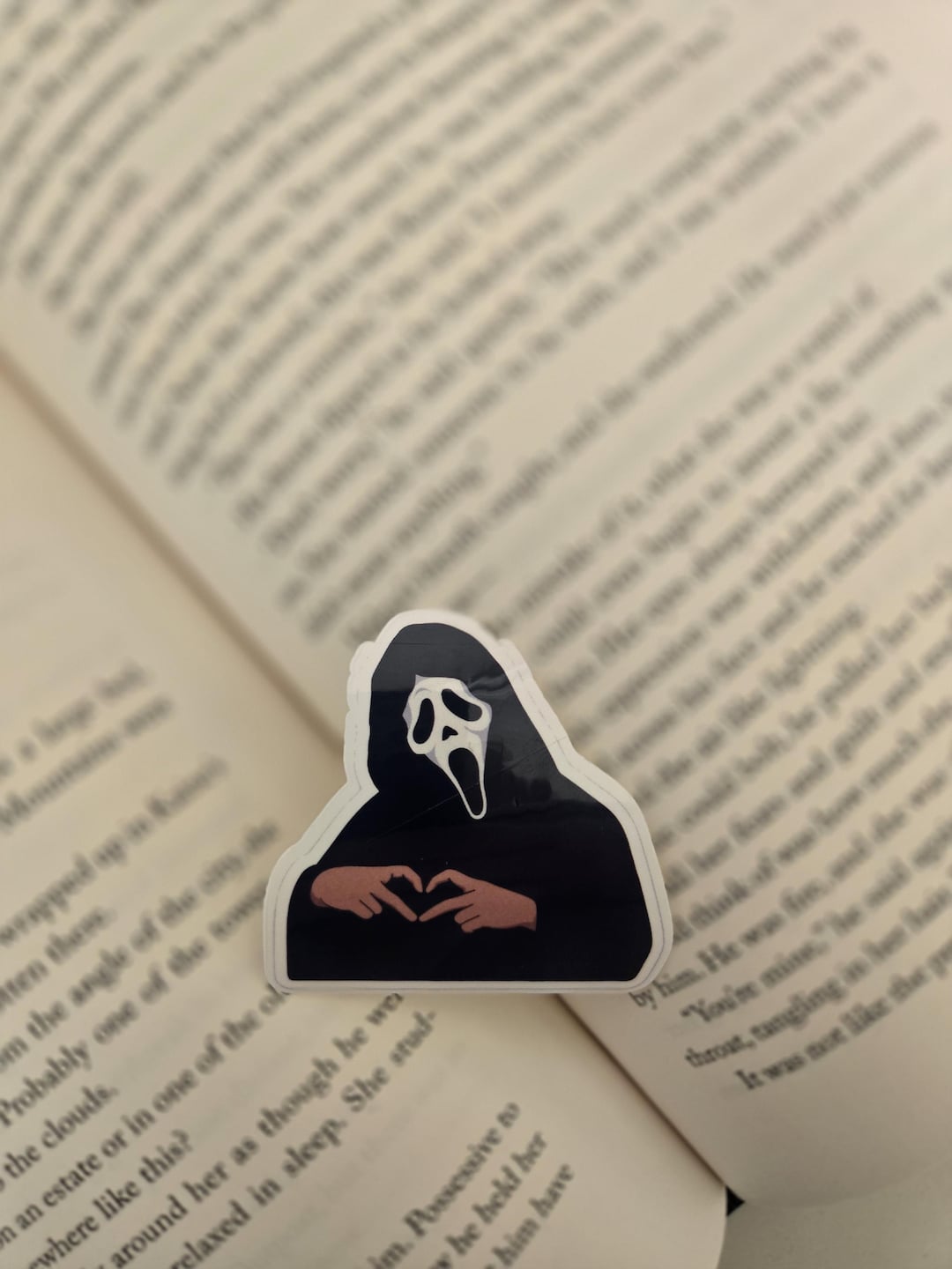Ghostface Heart Hands Sticker | Horror Movie Vinyl Sticker - Etsy
