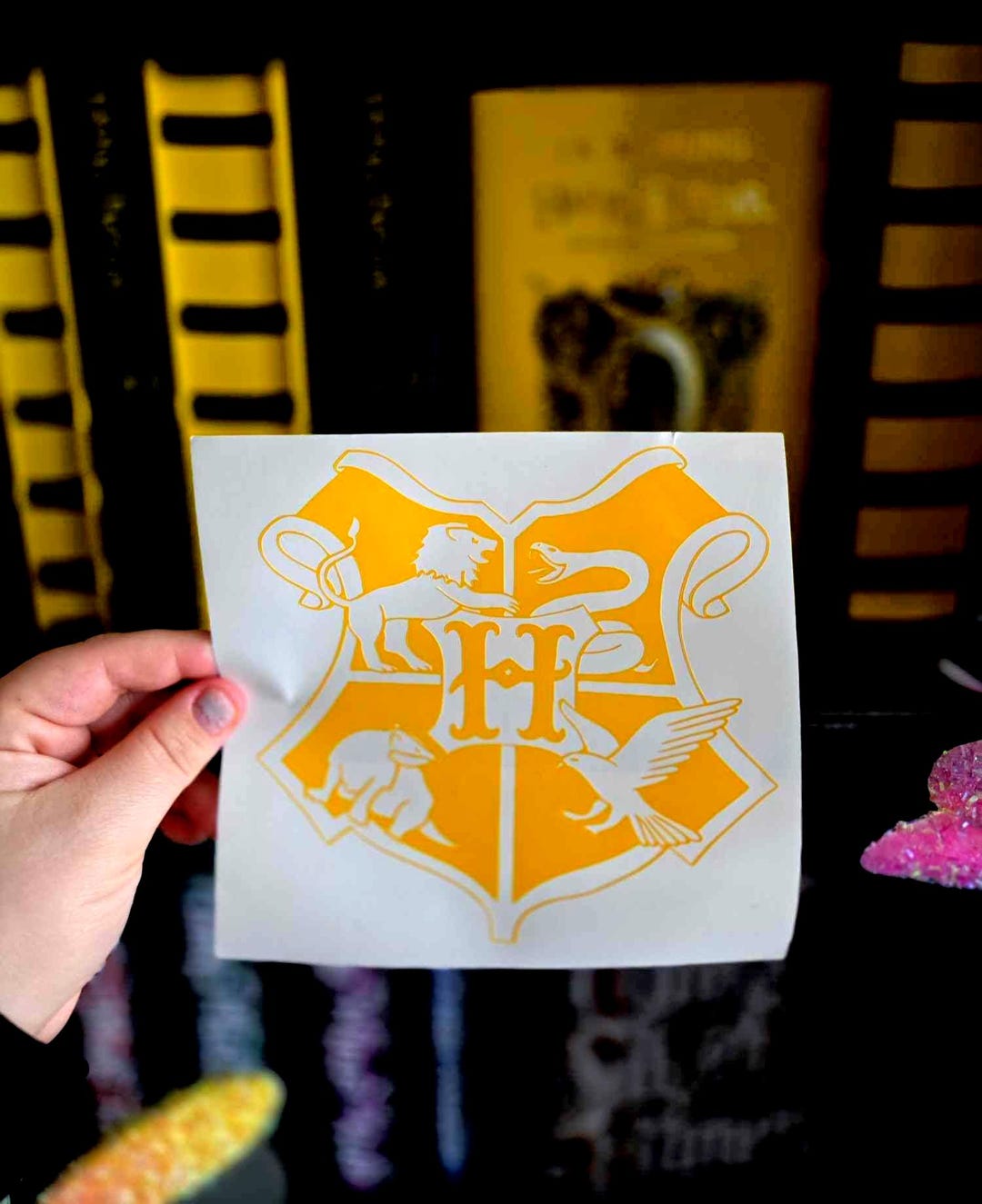 Harry Potter Decal - Hogwarts House Crest Sticker – Vinyl Sticker for ...
