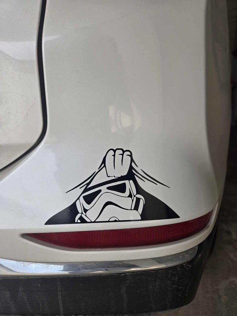 Stormtrooper Car Decal: Weatherproof Vinyl Nerd Lover Sticker for Car ...