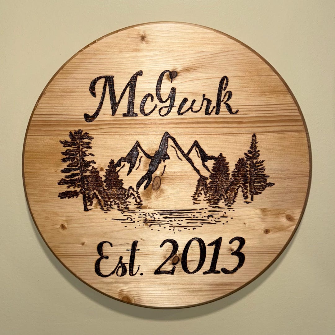 Personalized Wood-burnt Basswood Rounds - Etsy