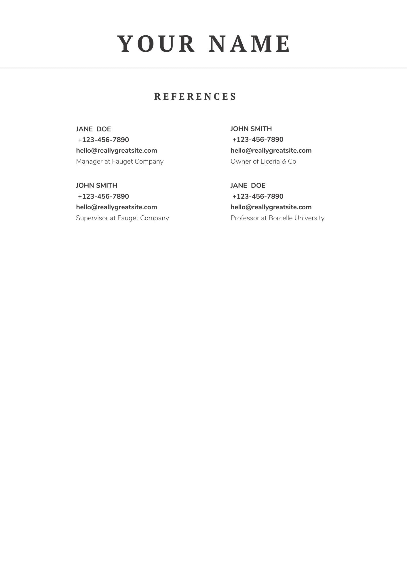 Professional Resume Template – Editable Digital File - Etsy