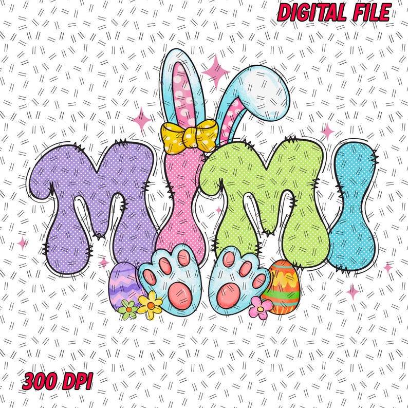 Easter Mimi Doodle PNG Clipart, Easter Png Bundle, Happy Easter Day Png ...