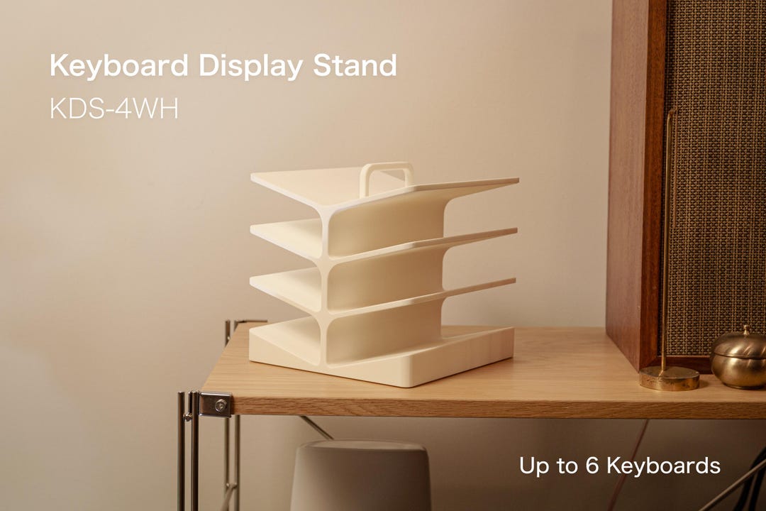 KDS-4WH: Keyboard Display Stand, 6 Keyboards, Stable, Non-slip, Fits ...