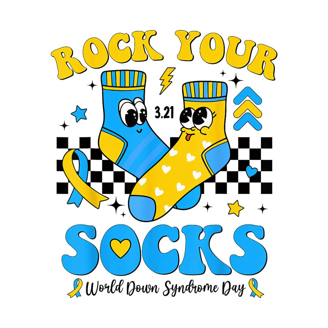Rock Your Socks World Down Syndrome Awareness Day Women Kids Digital ...