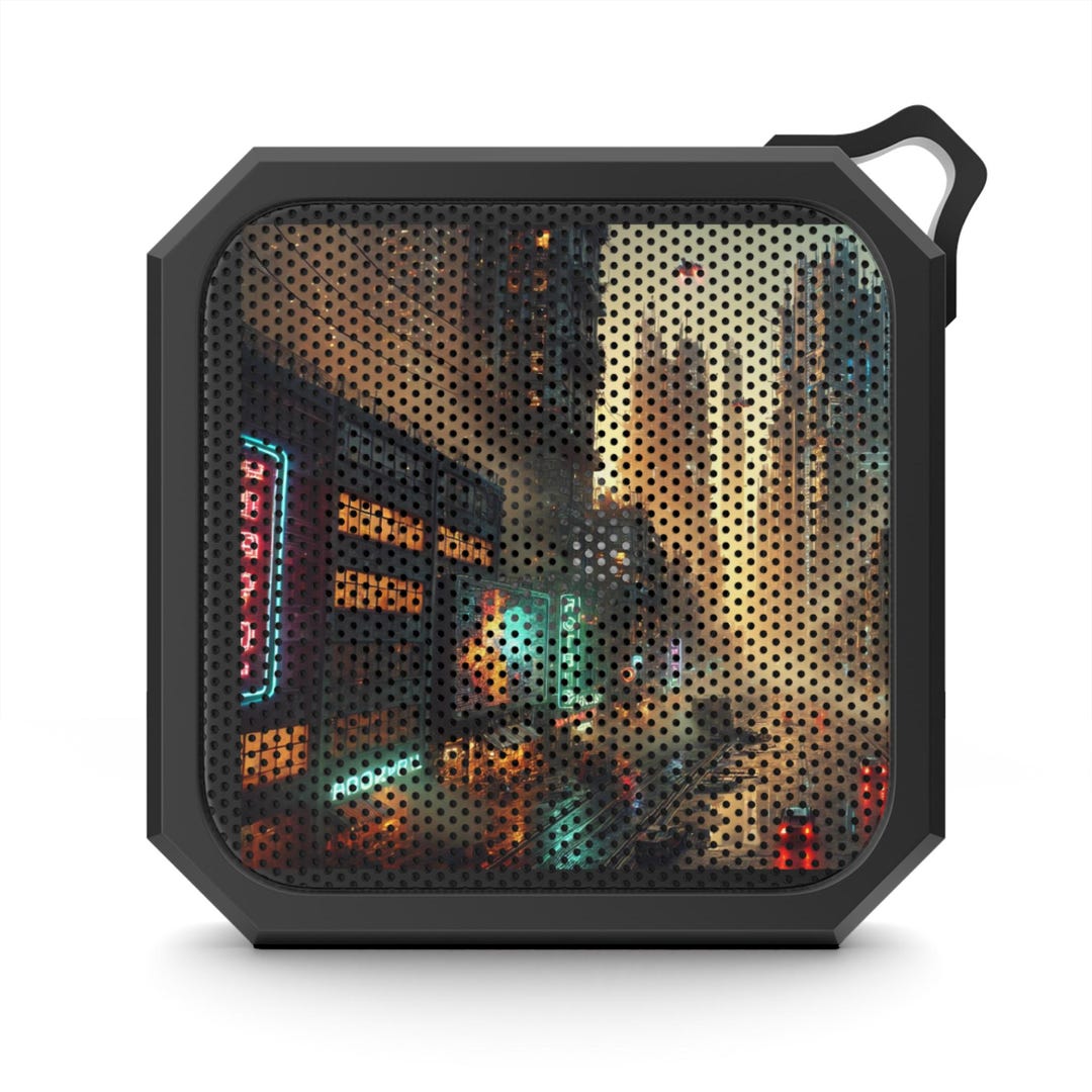 Bluetooth Speaker, Dystopian City Design, Sci-fi Tech Gift, Urban Decay ...