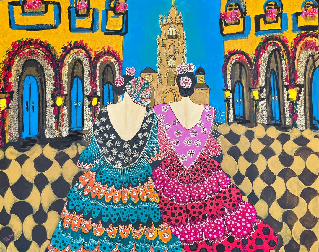 Spanish Abstract Original Unique One-of-a-kind Authentic Heritage ...
