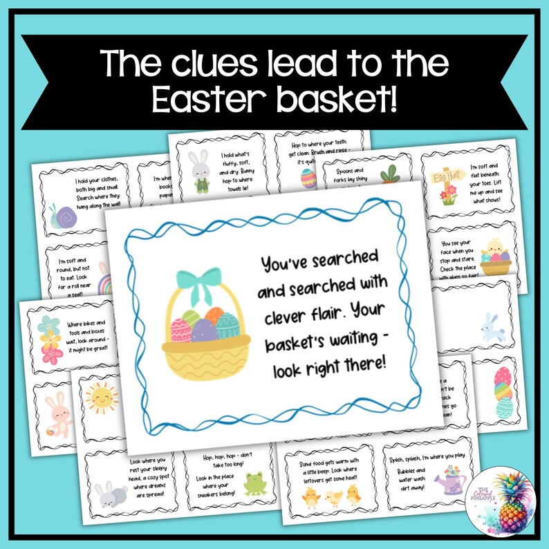 Easter Basket Scavenger Hunt Game for Kids – Fun & Colorful Easter ...