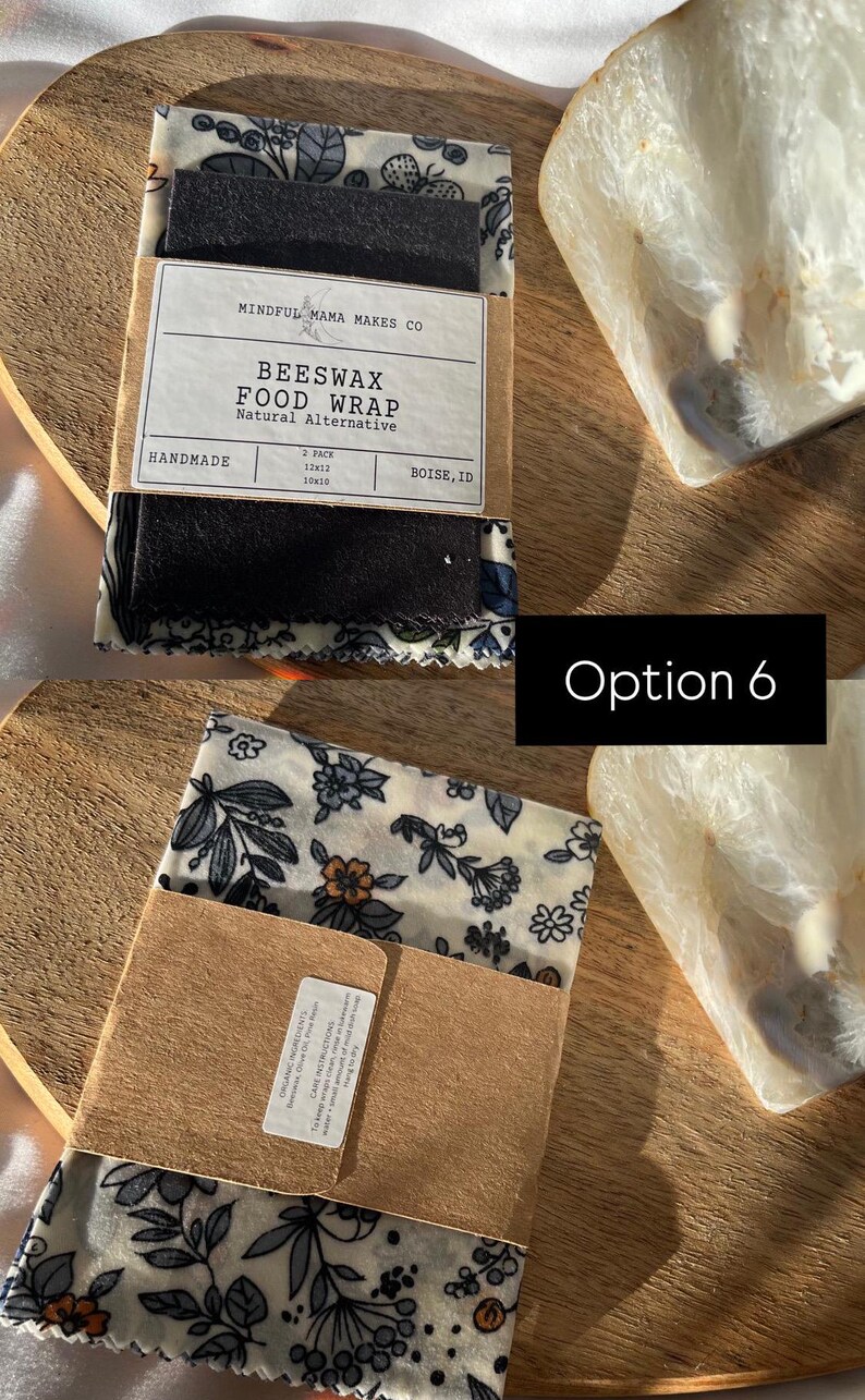 Beeswax Wraps- Natural Alternative- 2 Pack - Etsy