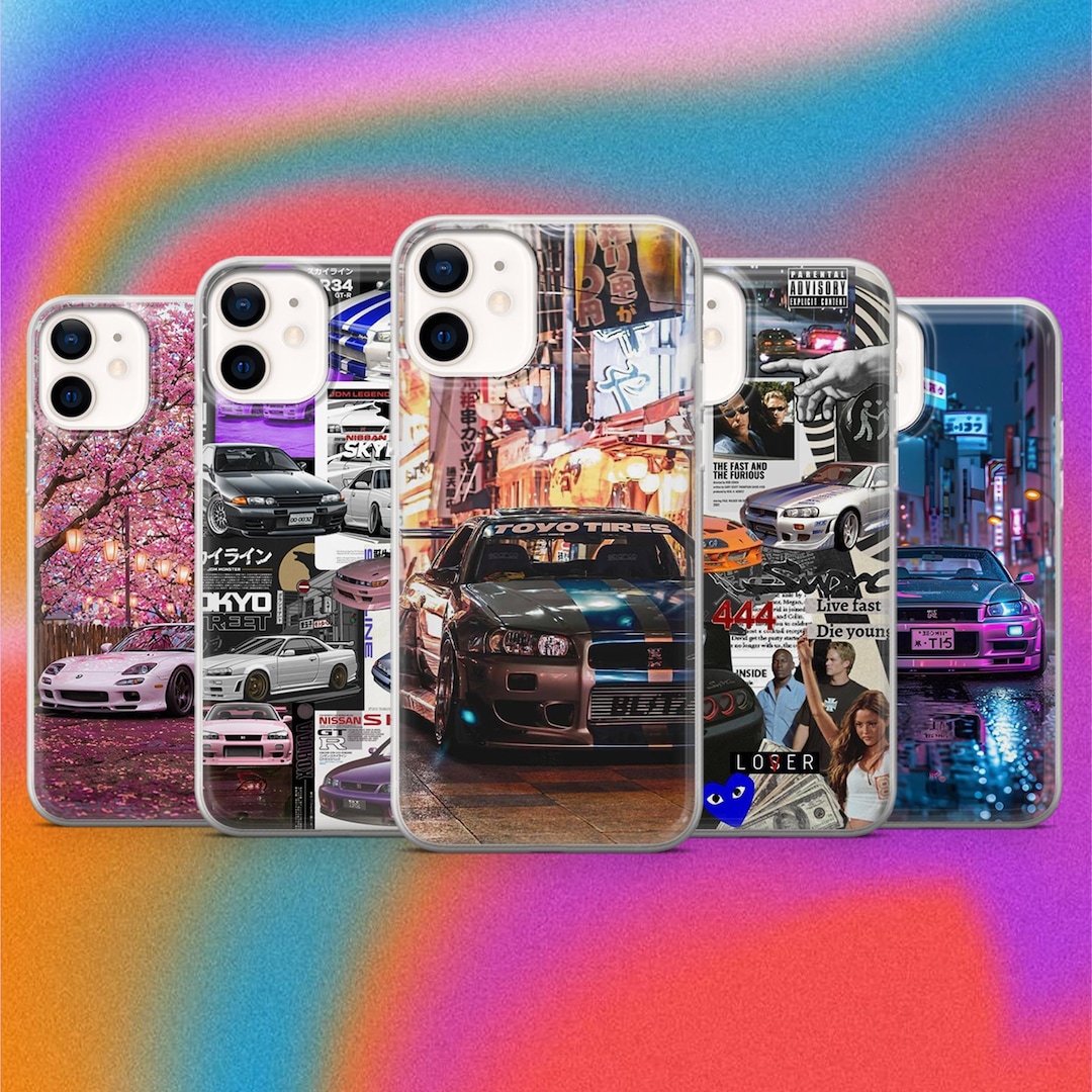JDM Cars Phone Case Tokyo Japan Cover for iPhone 17, 17pro, 16, 15, 14 ...