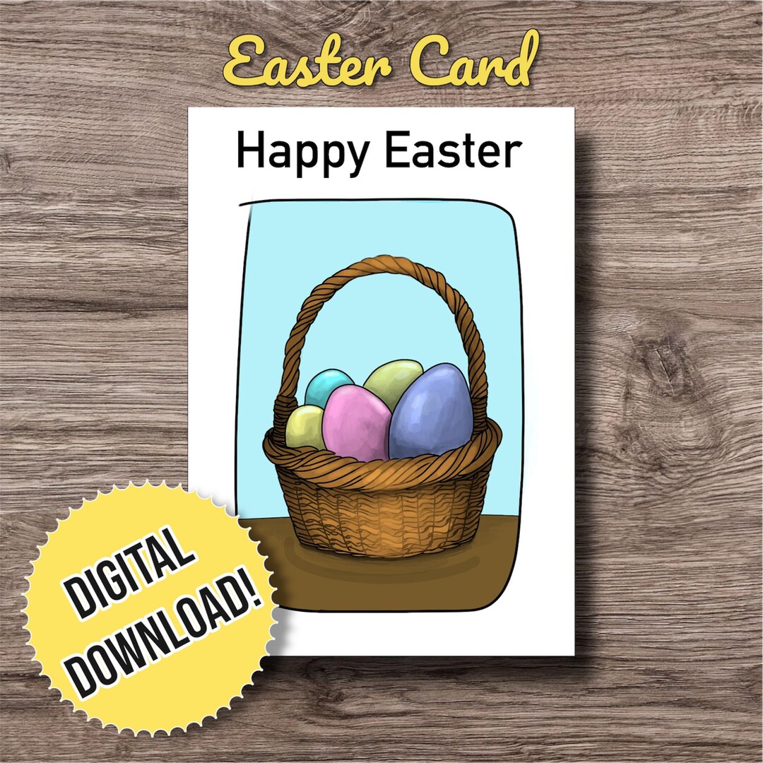 Printable Easter Card for Children|child|parents|kids|family|friends ...