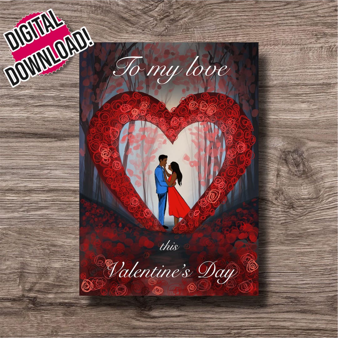 Valentines Cards for Partner Valentine’s Day Card Couples Valentines ...