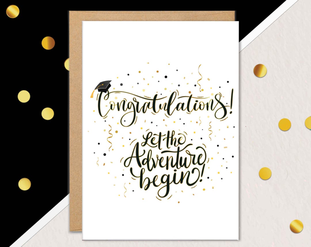 Graduation Cards, High School, College, University, Let the Adventure ...