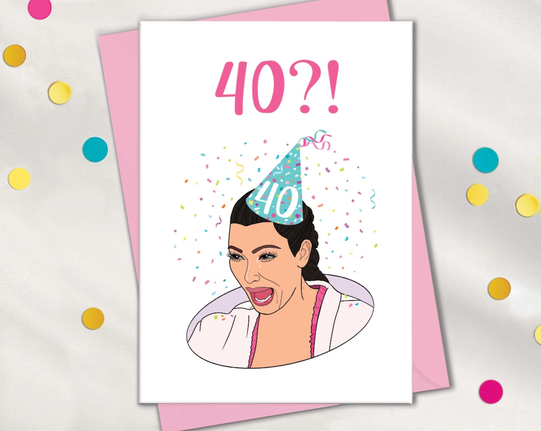 Funny 40th Birthday Cards for Women, Turning 40 Cards for Her, 40th ...