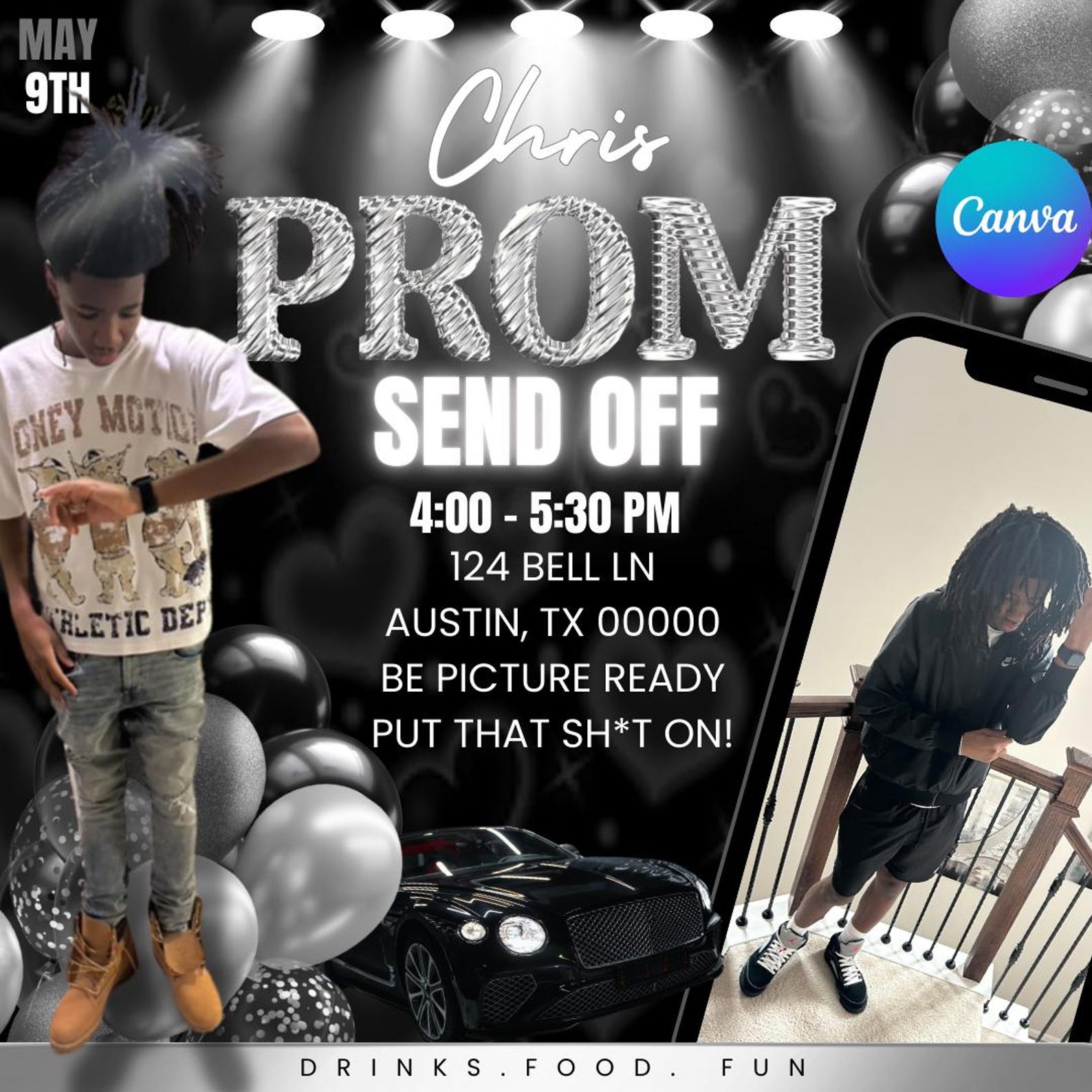 Prom Send off Flyer, Prom Flyer, Prom Special, Prom Add, Prom Digital ...