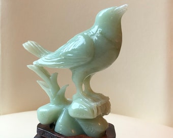Jade Bird Figurine | Etsy