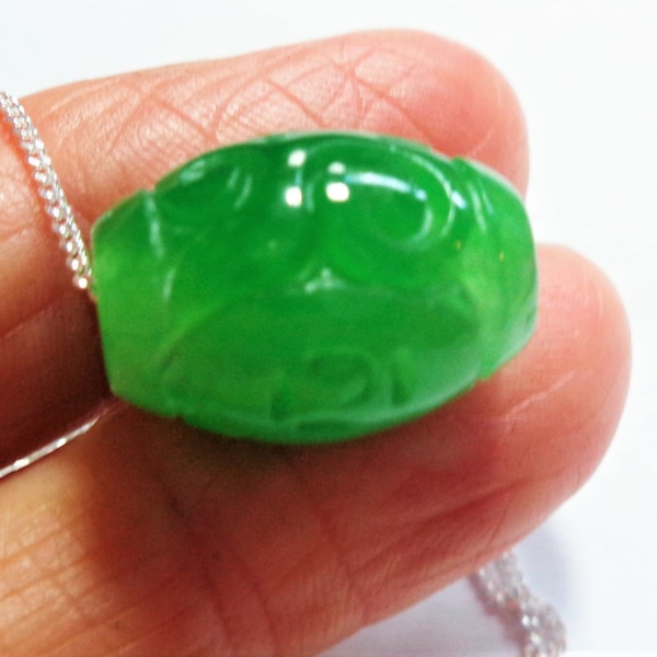 Carved Jade Bead - Etsy