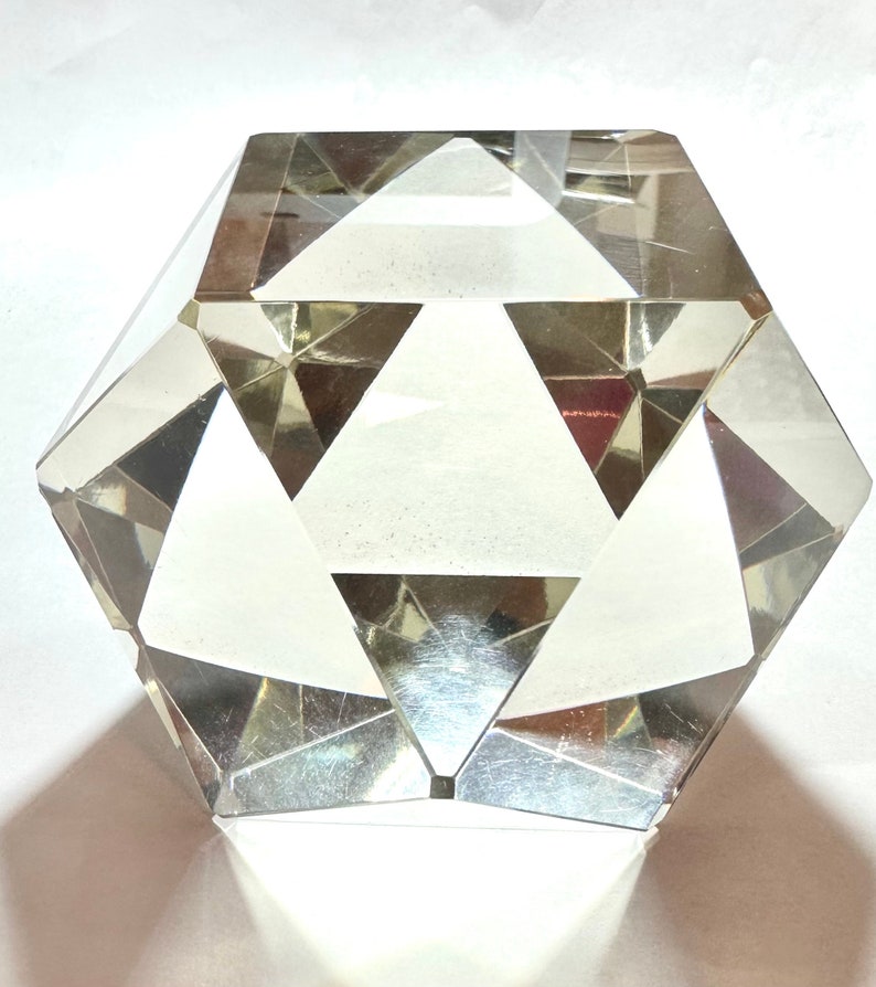Vintage 1960s Cut Crystal Geometric Prism Decor - Lot of 3 - Etsy