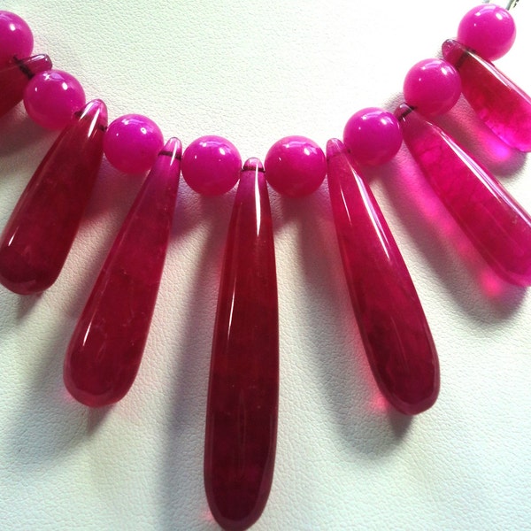 Magenta Necklace - Etsy