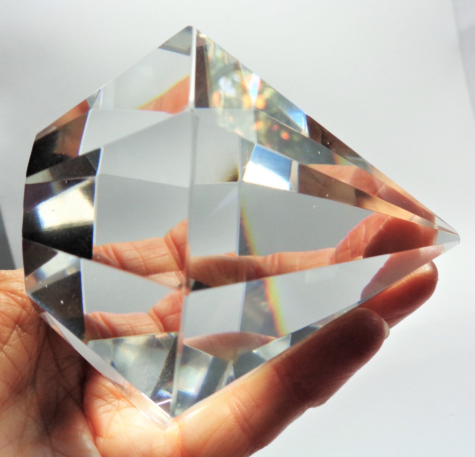 Vintage 1960s Cut Crystal Geometric Prism Decor - Lot of 3 - Etsy