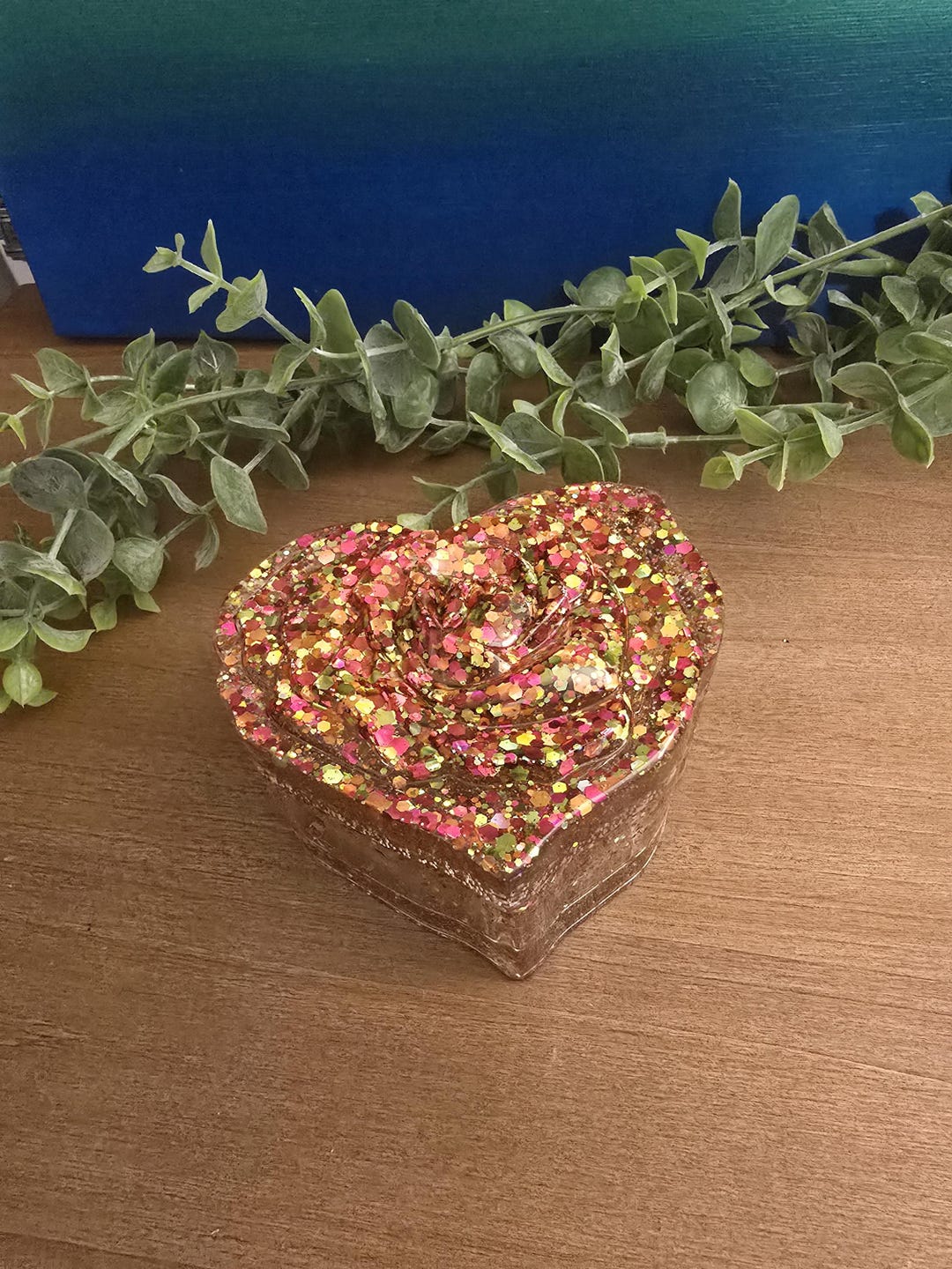 Floral Pattern Heart Box - Etsy