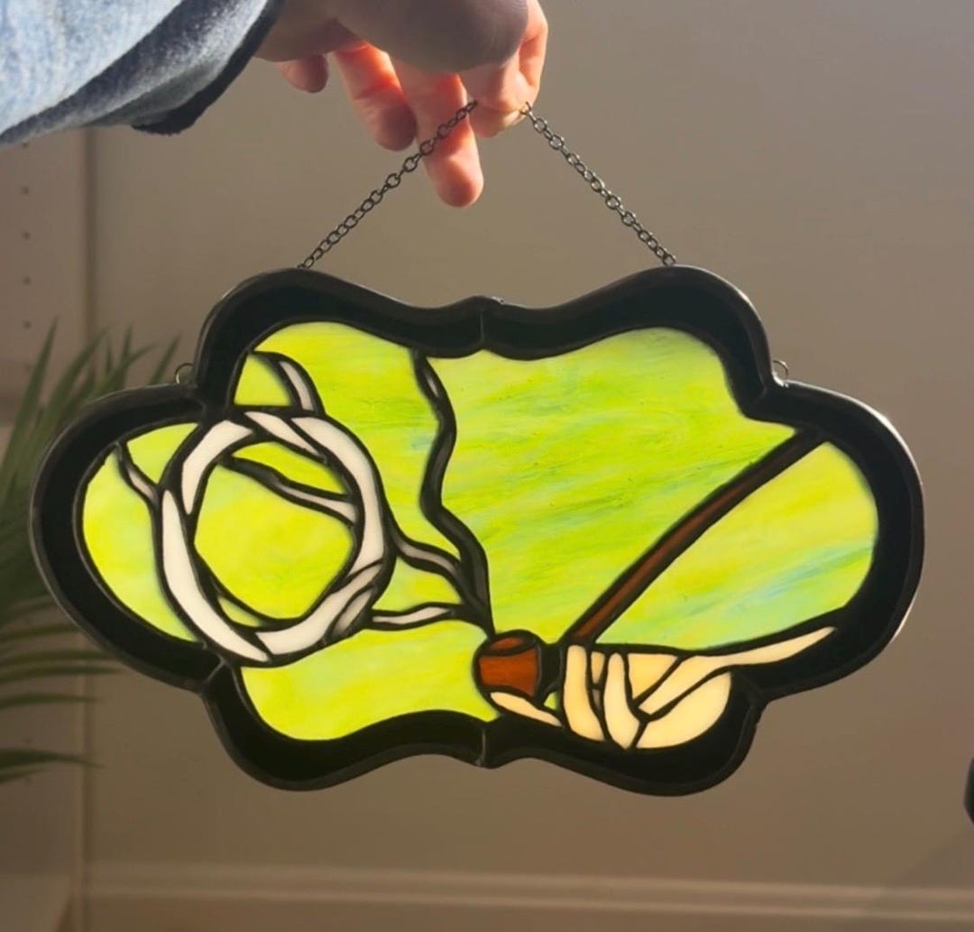 Hobbit Pipe Smoke Ring Stained Glass Suncatcher | Lord of the Rings ...