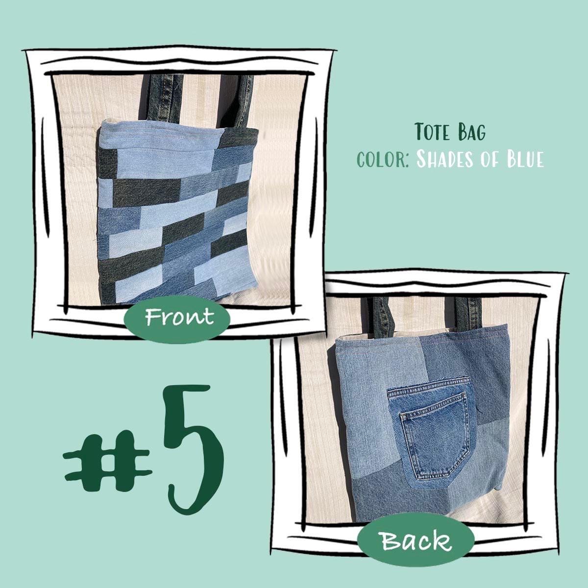 Upcycled Denim Bag - Etsy