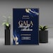 Gala Night Welcome Sign Navy Blue and Gold Benefit Auction Dinner ...