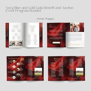 Gala Event Booklet Red and Gold End of the Year Program With Old ...