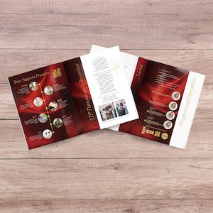 Gala Event Booklet Red and Gold End of the Year Program With Old ...