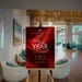 End of the Year Gala Welcome Sign in Red and Gold Business Anniversary ...
