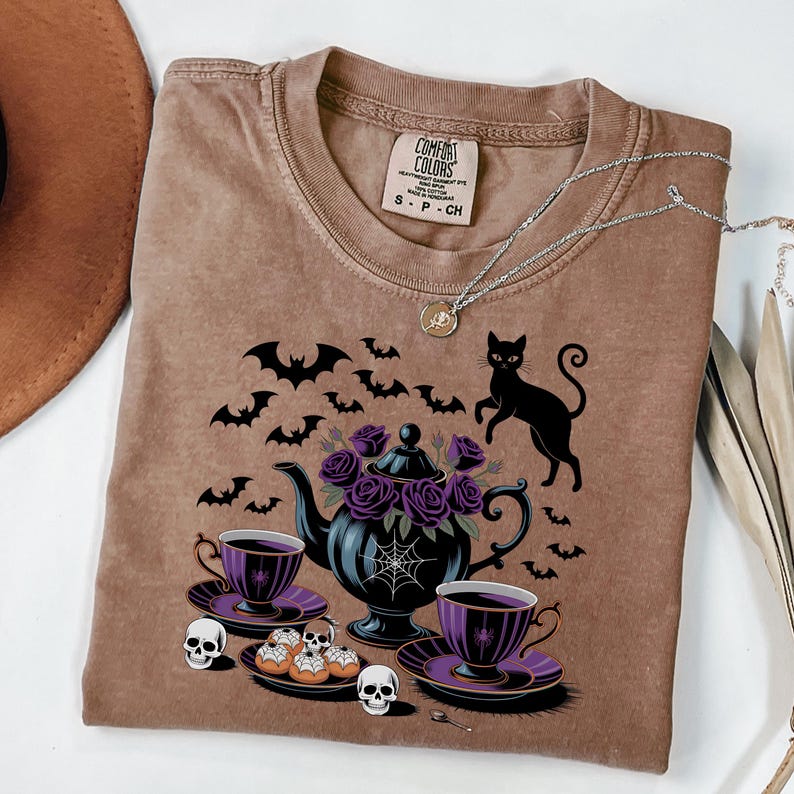 Gothic Haunted Tea Party PNG | Halloween Tea Party Png | Gothic Vintage ...