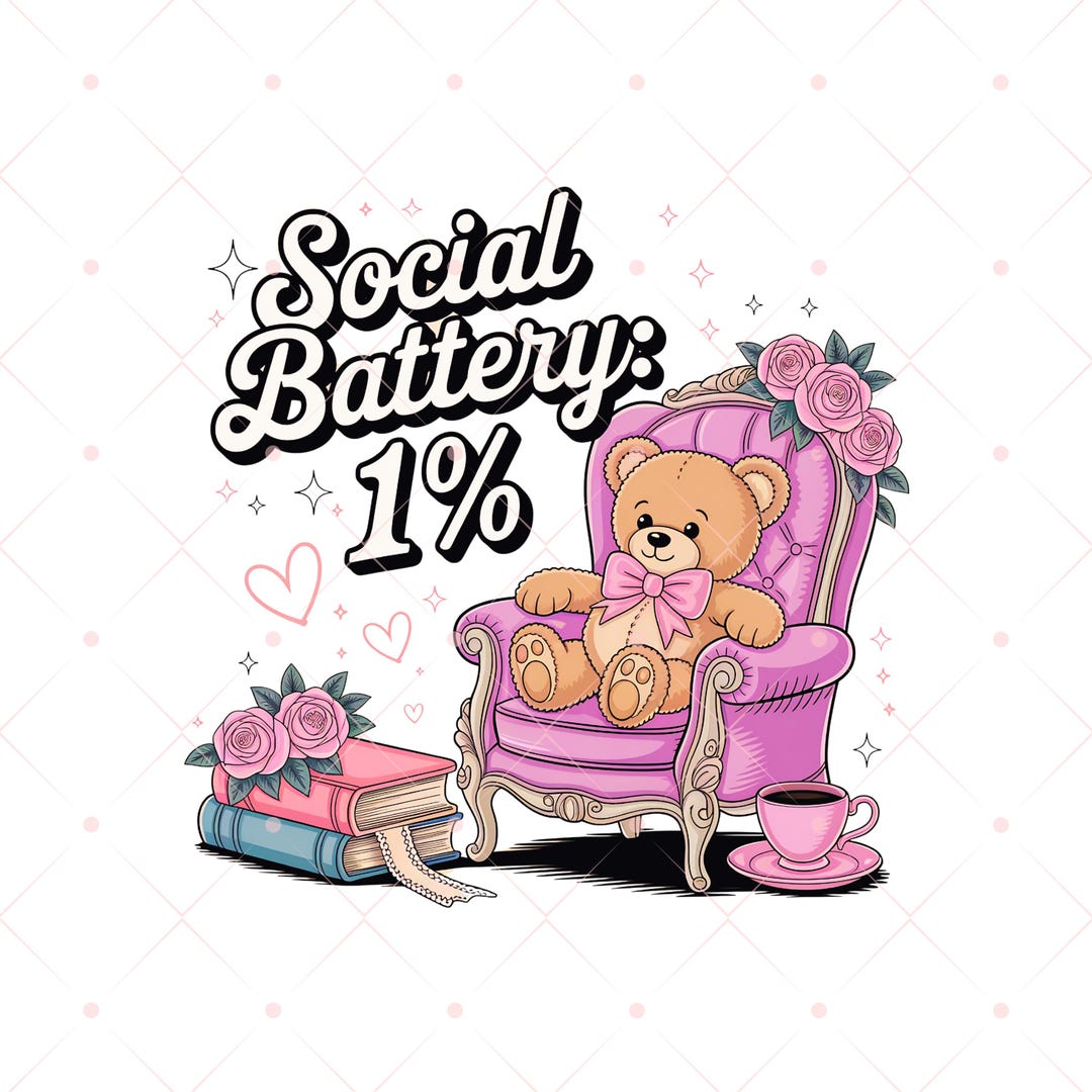 Social Battery PNG Design, Funny Introvert Png, Antisocial Png, Mental ...