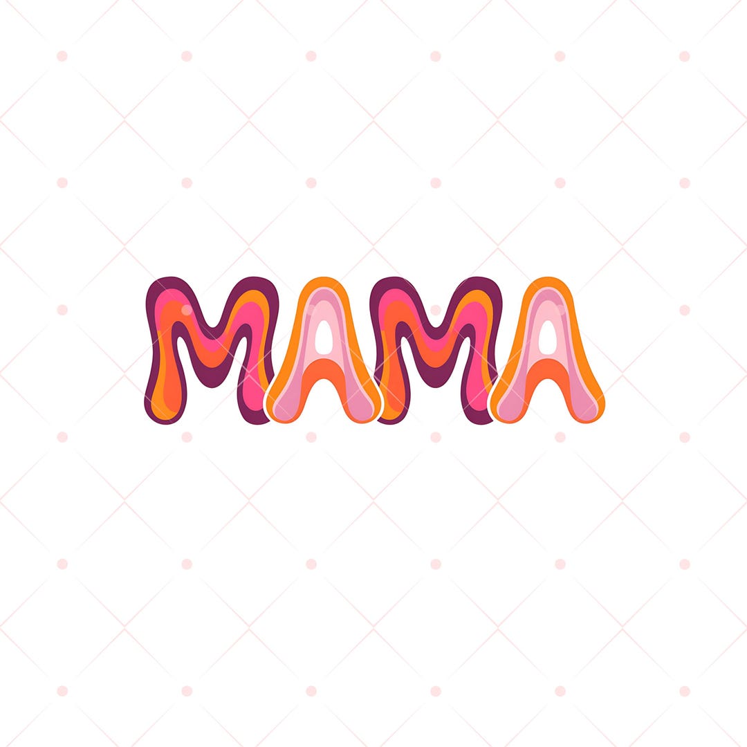 Mom Png, Retro PNG Digital Download, Floral Mom Png, Retro Motherhood ...