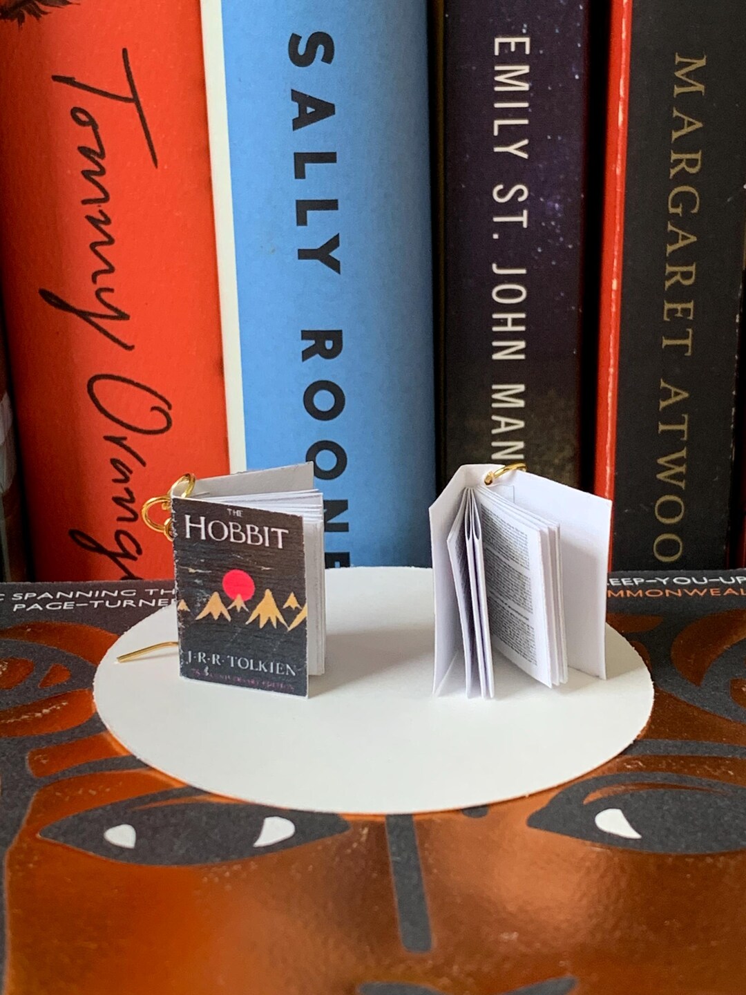 The Hobbit by J.R.R. Tolkien Mini Book Earrings - Etsy