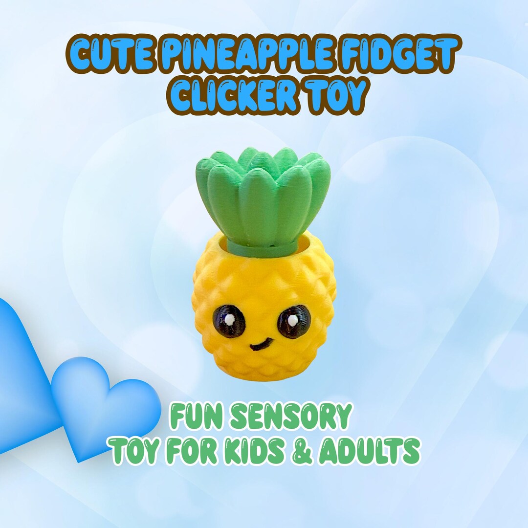 Cute Pineapple Fidget Clicker Toy – Fun Sensory Toy for Kids & Adults - Etsy
