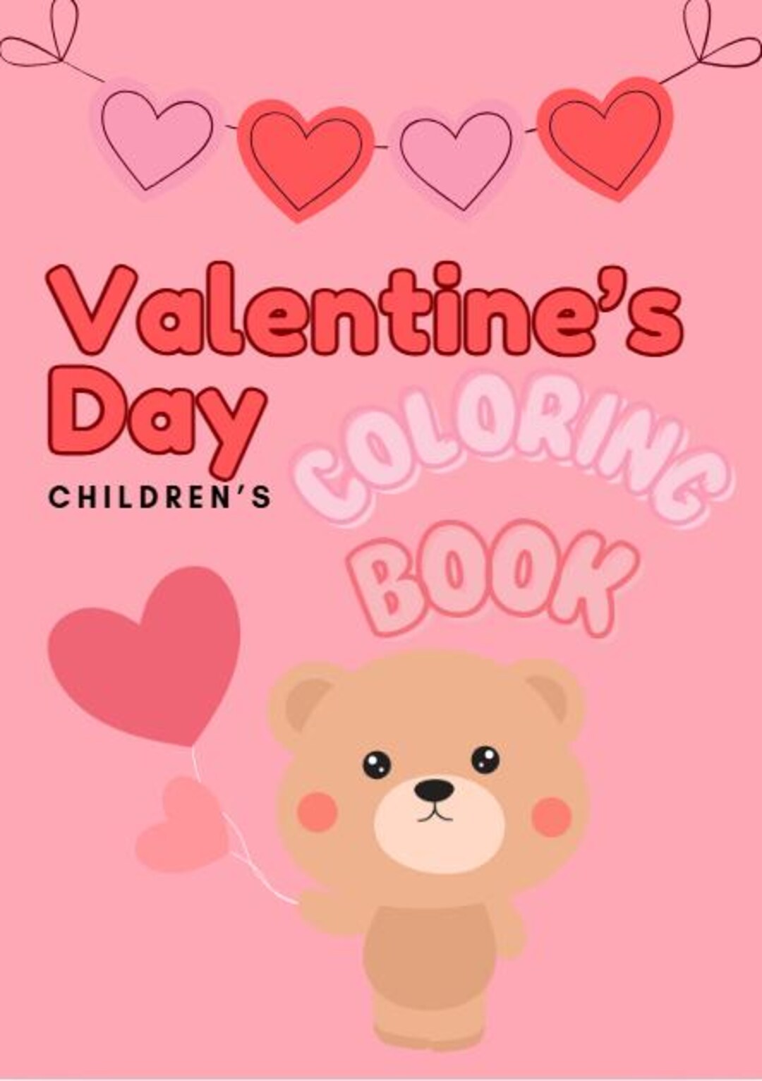 Cute Animal Valentine's Day Printable Coloring Book - Etsy