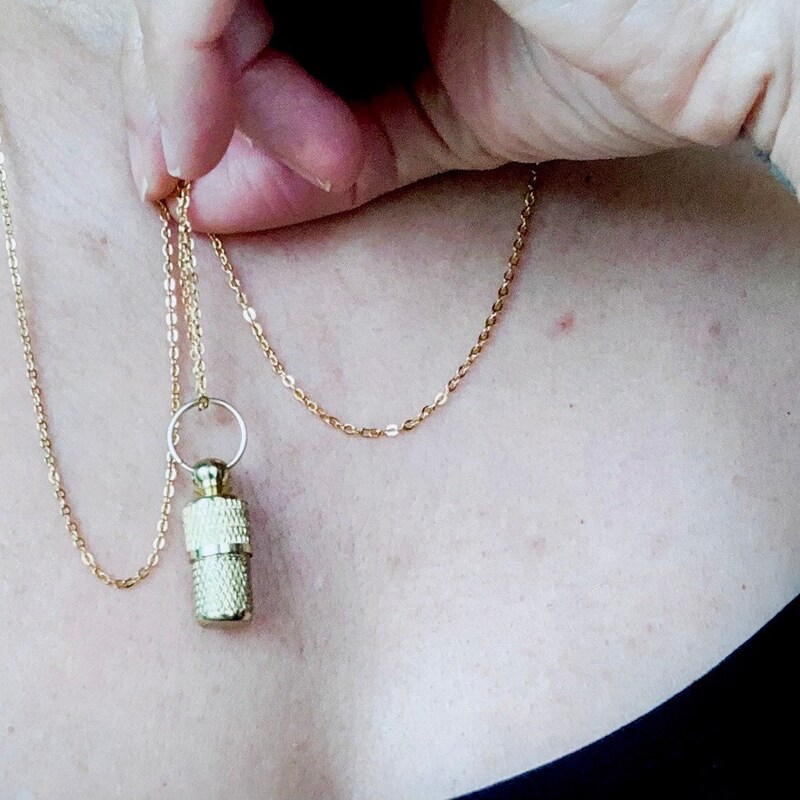 Secret Note Necklace - Etsy