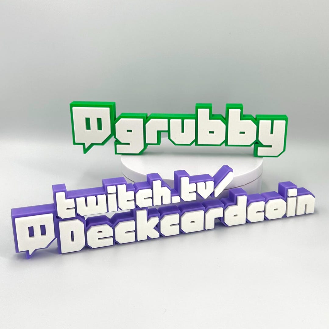 Ultimate Twitch Nameplate - Customisable - Personalised Twitch Streamer ...
