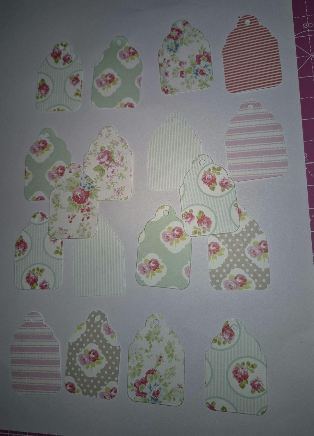 18 Pack Tag Die Cut Outs for Cardmaking, Scrapbooking and Card Crafts ...