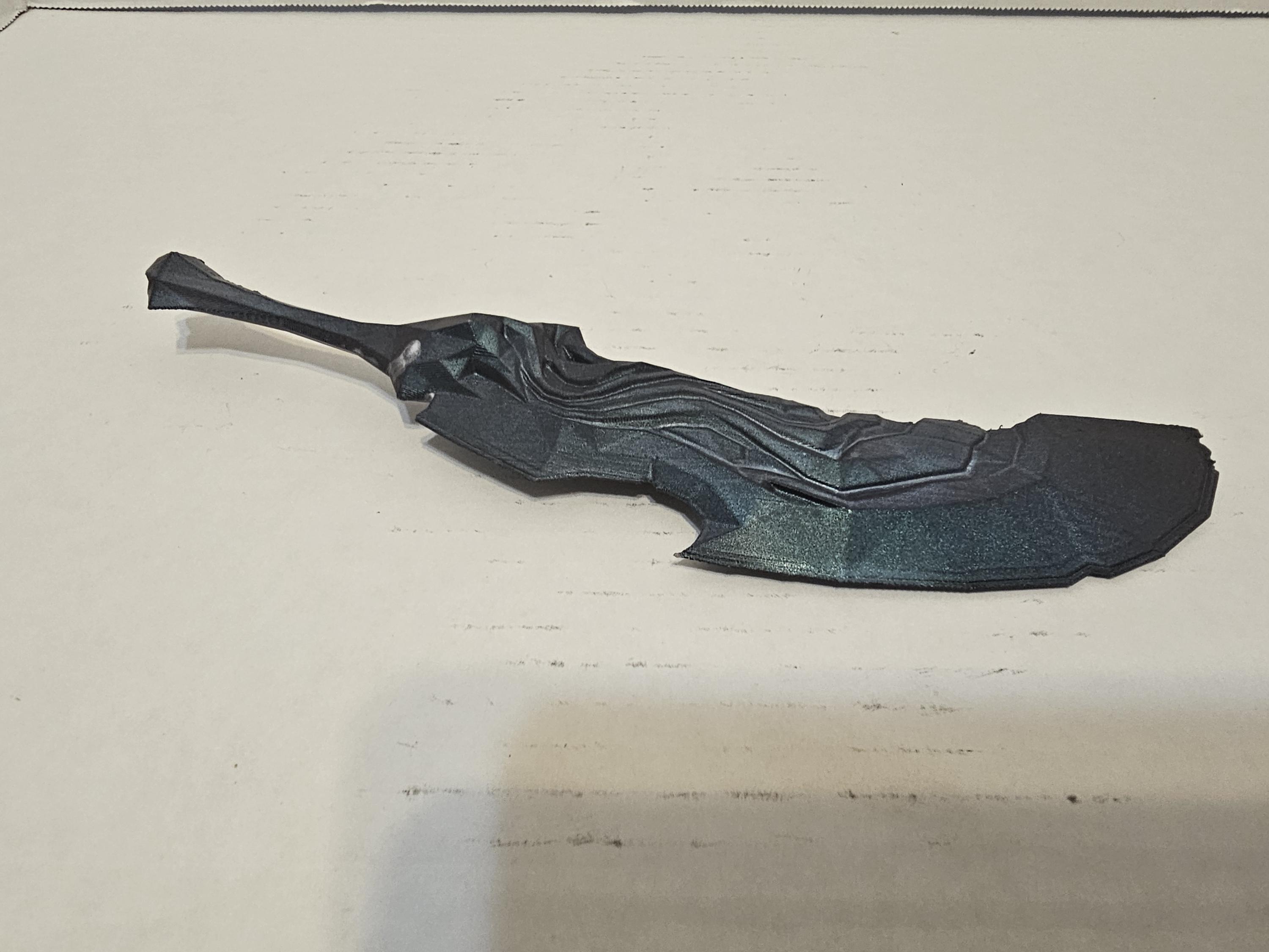 Tzkal-zuk's Ek-zekkil Sword - Solid Black & Dyed Variations - Etsy