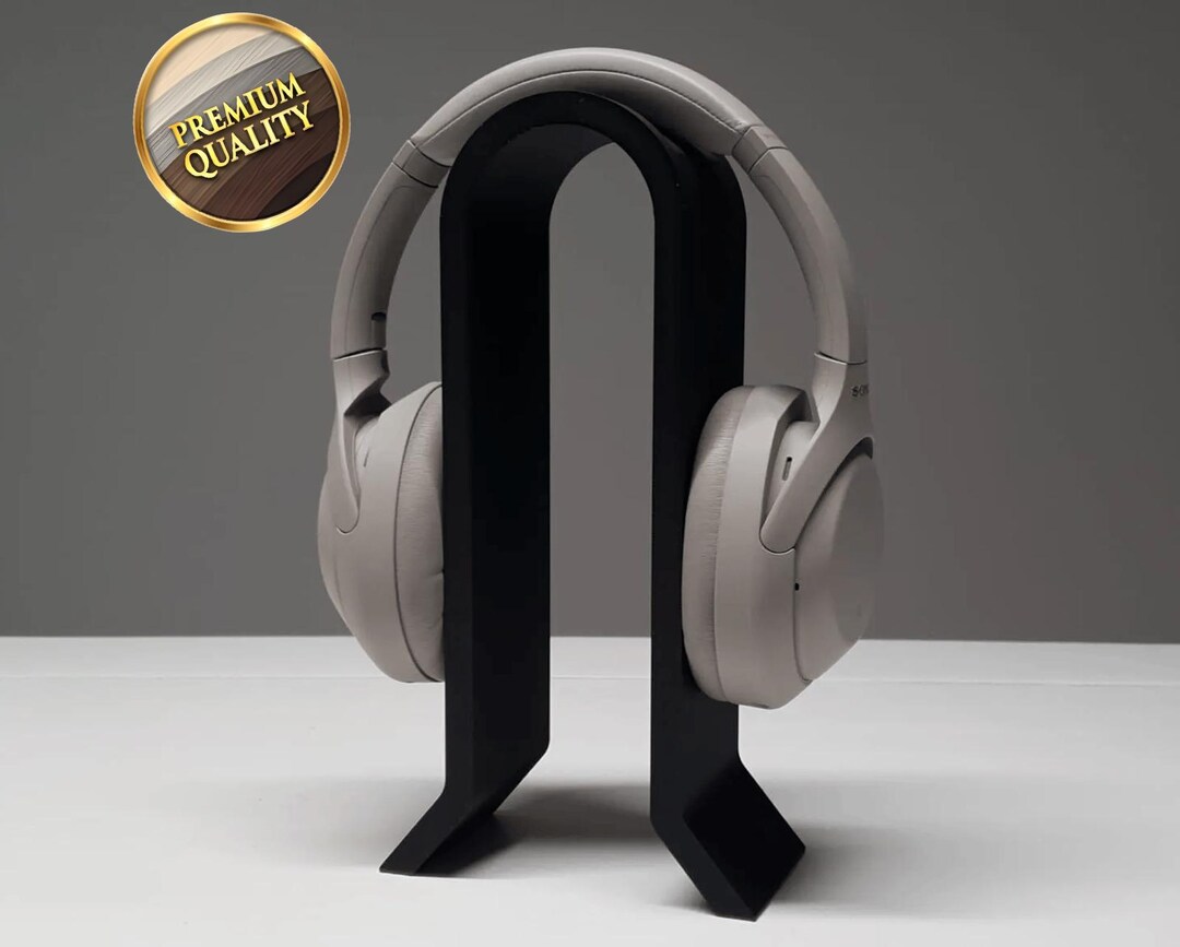 Modern Headphone Stand 3D Printed Minimalist Headset Holder Stylish ...