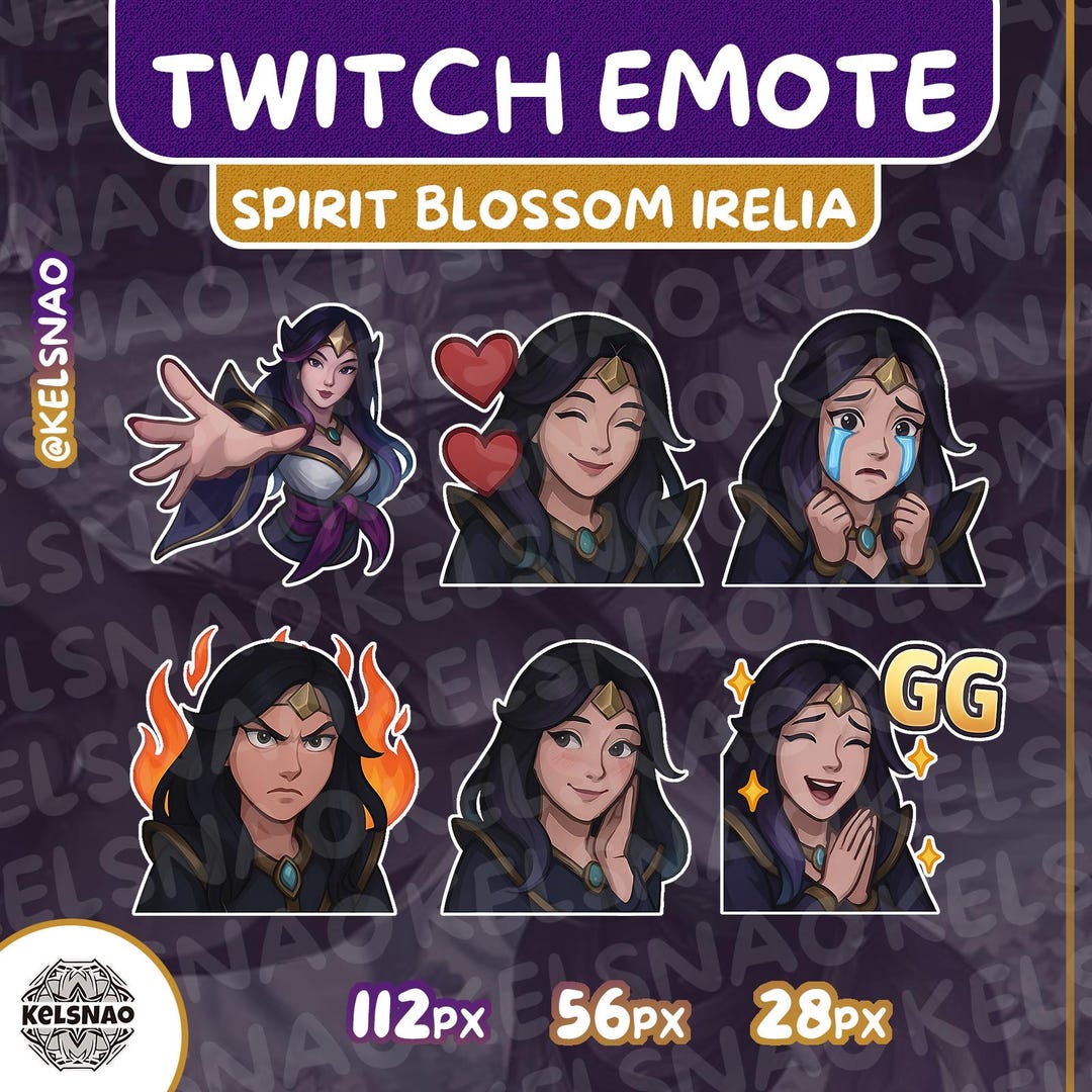 Twitch Emote Spirit Blossom Irelia - Etsy