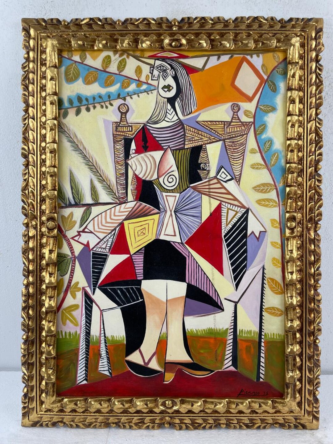 Pablo Picasso Spanish (oil on Canvas Painting) Framed - Etsy